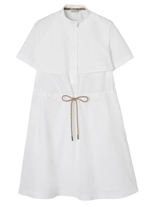 Burberry Cotton Poplin Dress - Optic White