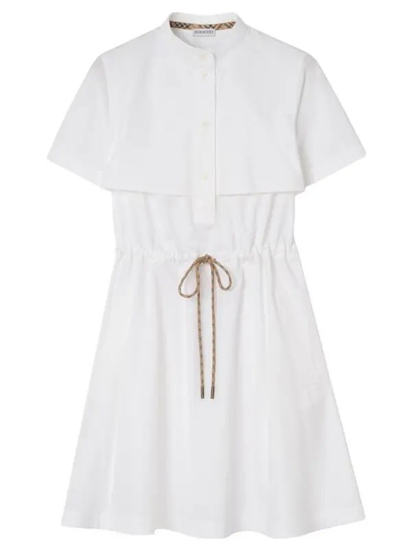Burberry Cotton Poplin Dress - Optic White