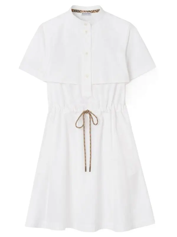 Burberry Sleeveless Cotton Poplin Dress - Optic White