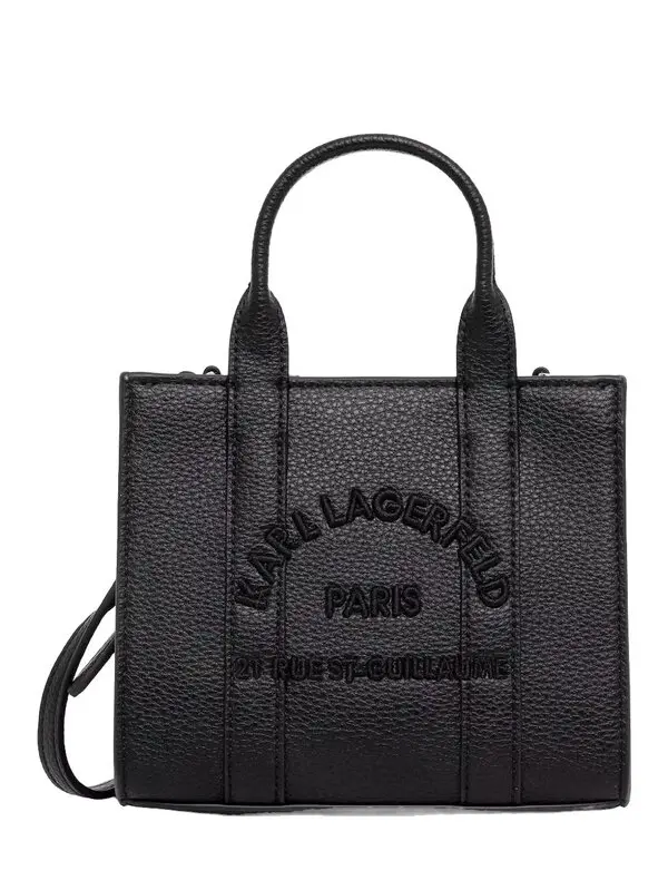 Karl Lagerfeld Mini Rue St-guillaume Tote - Black