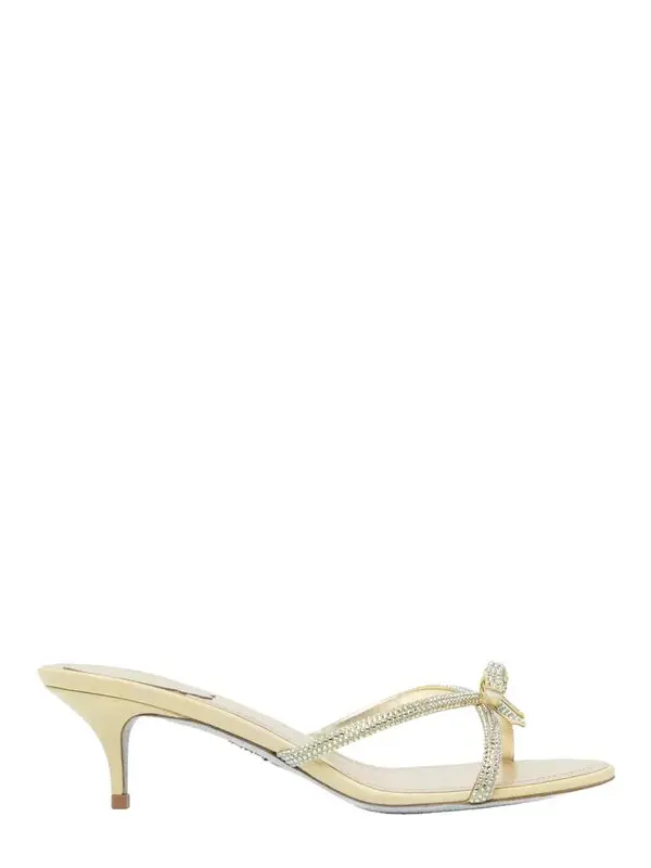 Rene Caovilla Lynette 50mm Embellished Sandals - Yellow