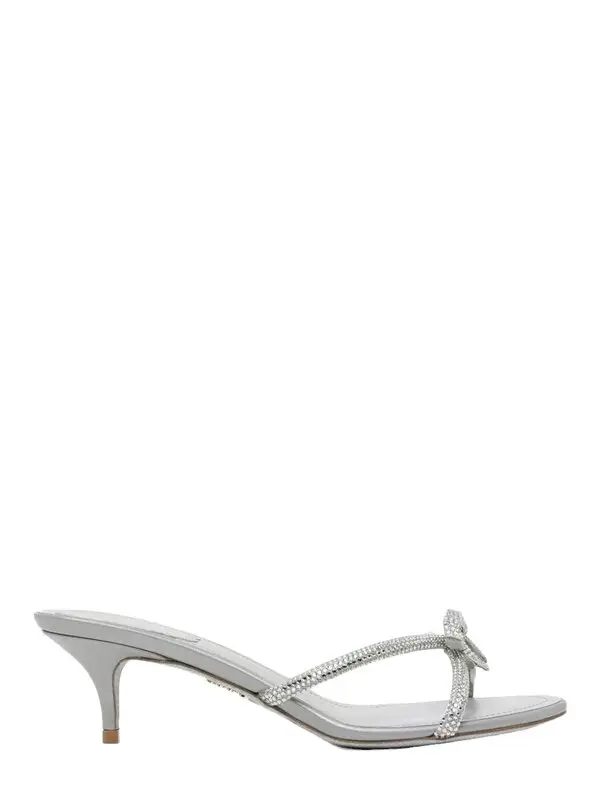 Rene Caovilla 50mm Lynette Embellished Sandals - Grey