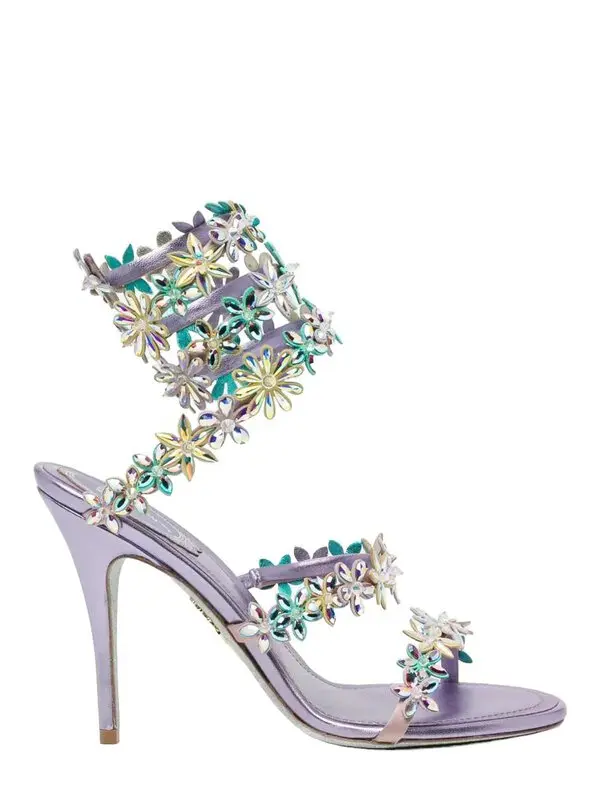 Rene Caovilla 80mm Eva Sandals - Purple