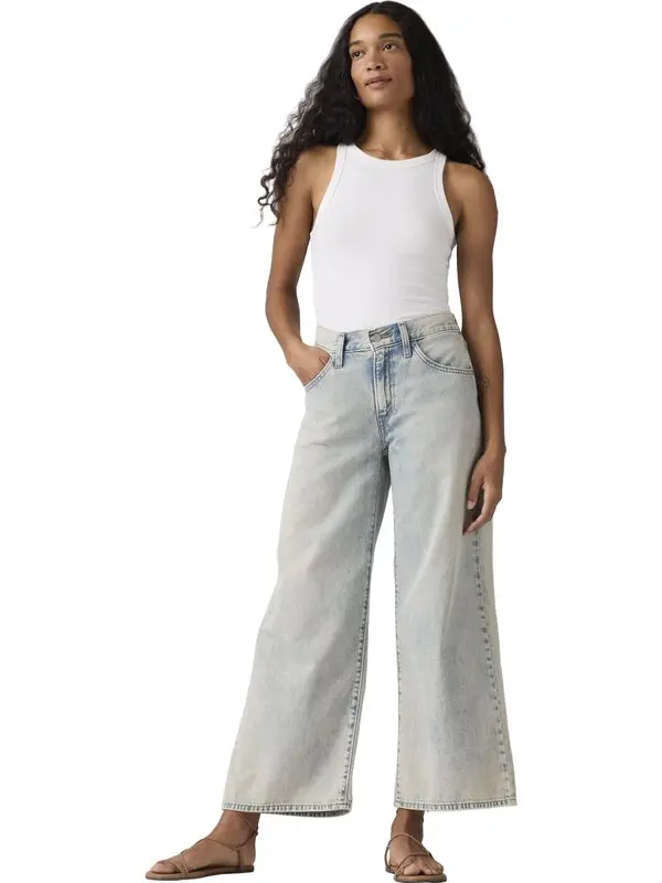 LEVI'S Middy Wide-leg Ankle Jeans - A Little Hazy