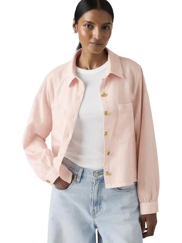 LEVI'S Tini Long-sleeve Utility Shirt - Crystal Pink