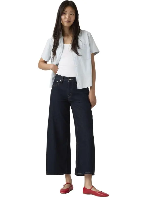 LEVI'S Mid-rise Wide-leg Ankle Jeans - Public Persona