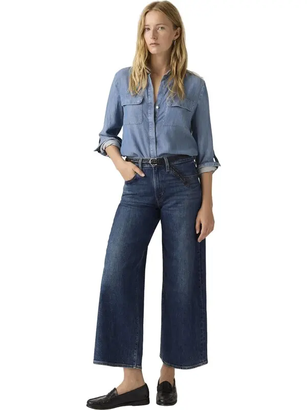 LEVI'S 728 High-rise Wide-leg Ankle Jeans - Embassy Sweet