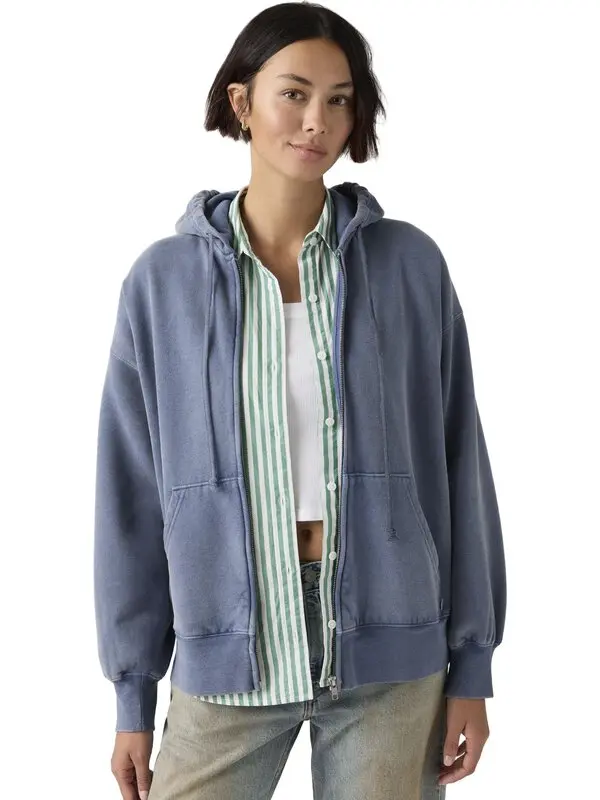 LEVI'S Vintage Garment Dye Oversized Hoodie - Garment Dye Sunshine Blue