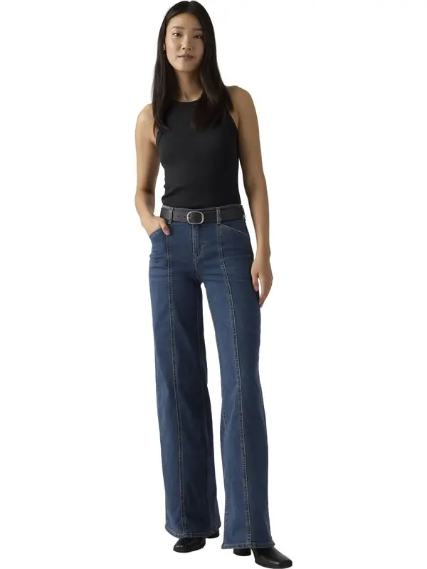 LEVI'S 318 Seamed Wide-leg Jeans - Is It Denim