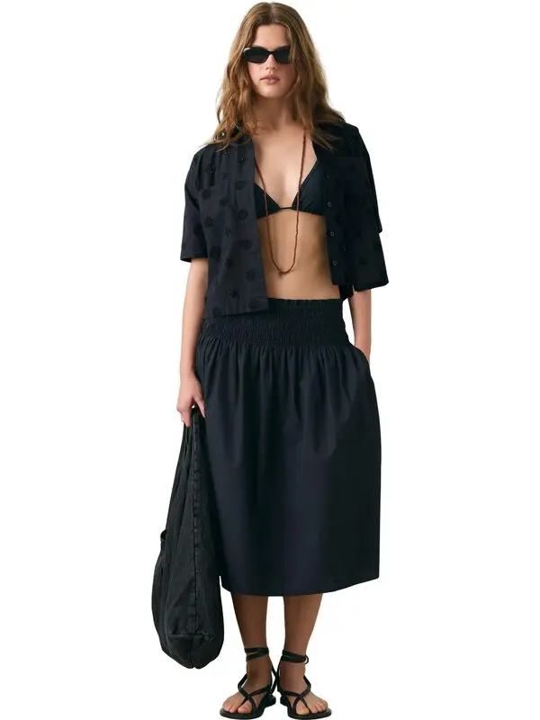 LEVI'S Everdeen Midi Skirt - Anthracite Night