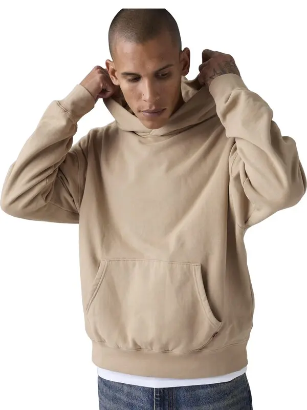 LEVI'S Soft Boxy Hoodie Sweatshirt - White Pepper