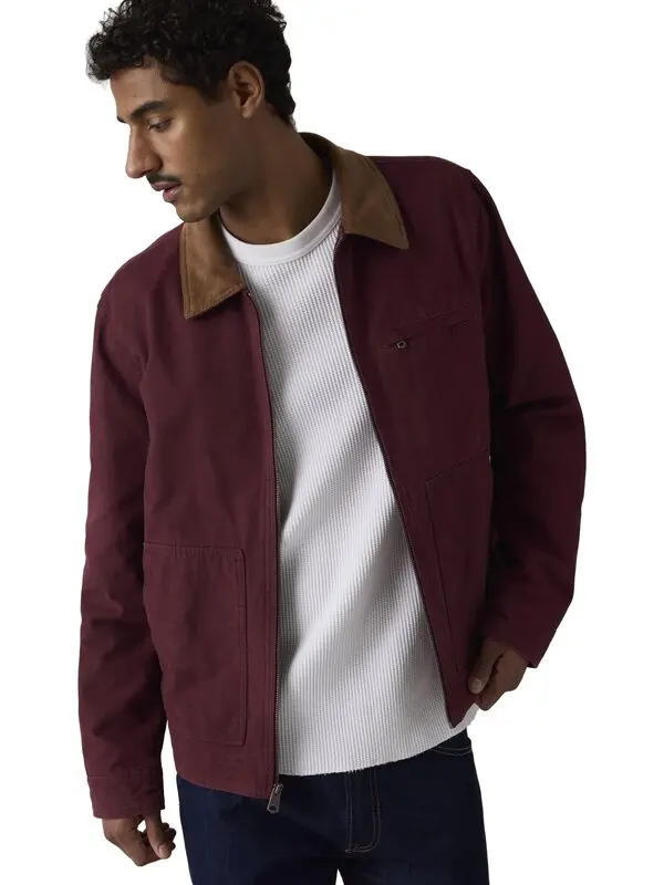 LEVI'S Cotton Workwear Jacket - Oxblood