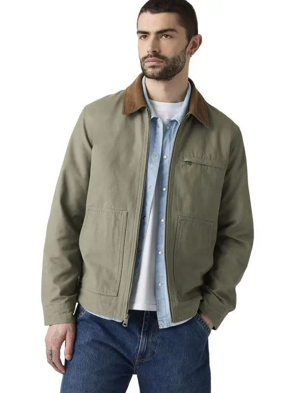 LEVI'S Cotton Workwear Jacket - Mulled Basil