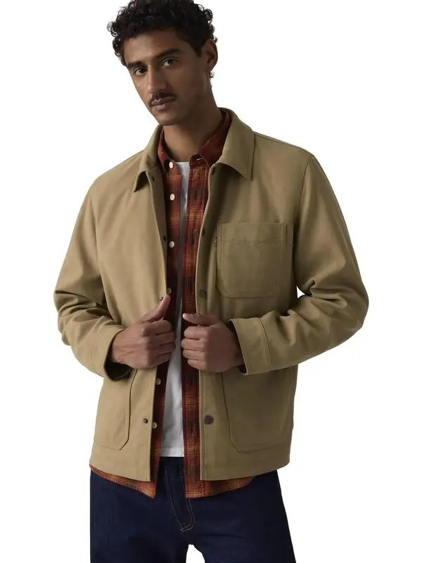 LEVI'S Faux Suede Chore Jacket - Tan
