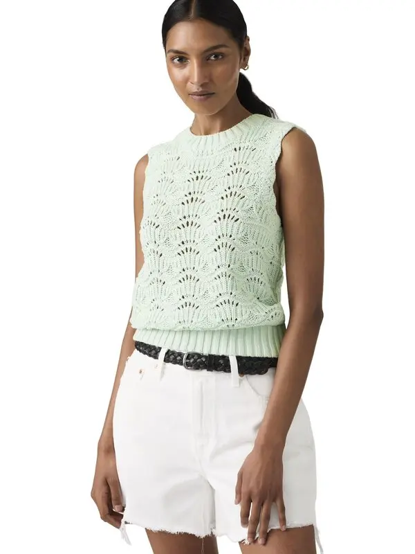 LEVI'S Hope Crochet Tank Top - Pale Blue