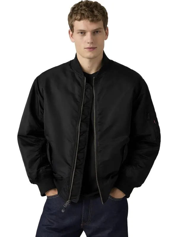 LEVI'S Ma-1 Relaxed Bomber Jacket - Jet Black
