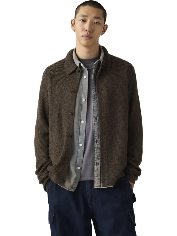 LEVI'S Catalina Cardigan - Chocolate Brown Heater