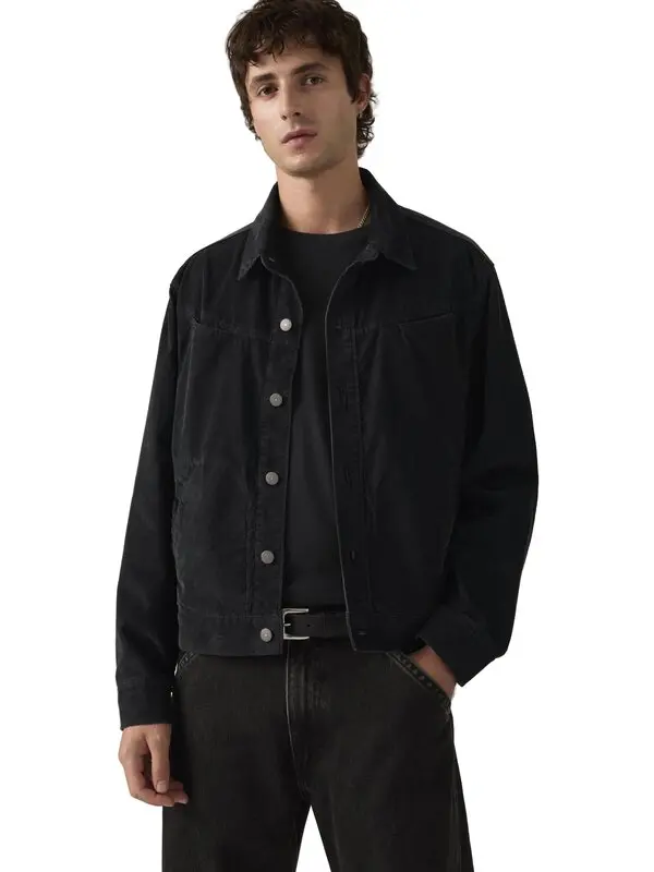 LEVI'S Market Miners Corduroy Trucker Jacket - Dark Phantom