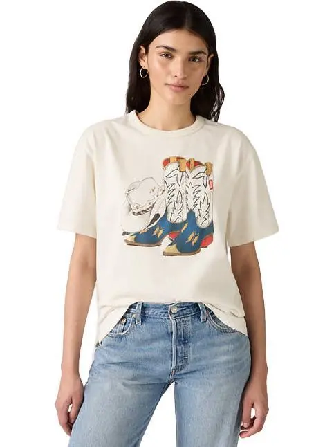 LEVI'S Graphic Tabor Tee - Egret