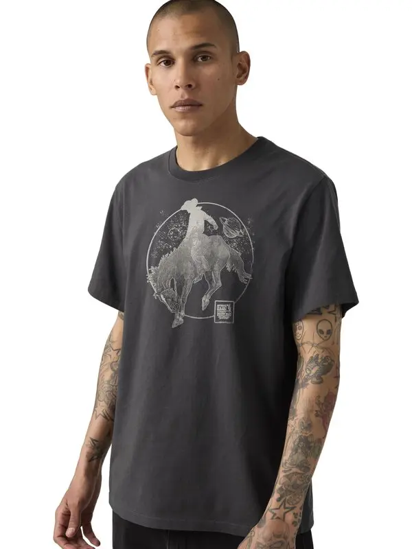 LEVI'S Relaxed Fit Short-sleeve Graphic T-shirt - Cowboy Scenic Phantom