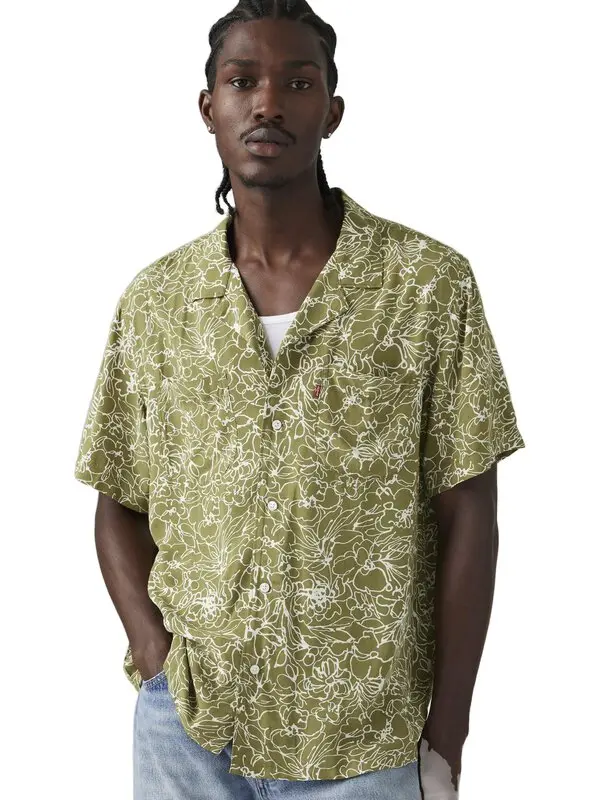 LEVI'S Classic Camp Shirt - Lennox Floral Olive Branch