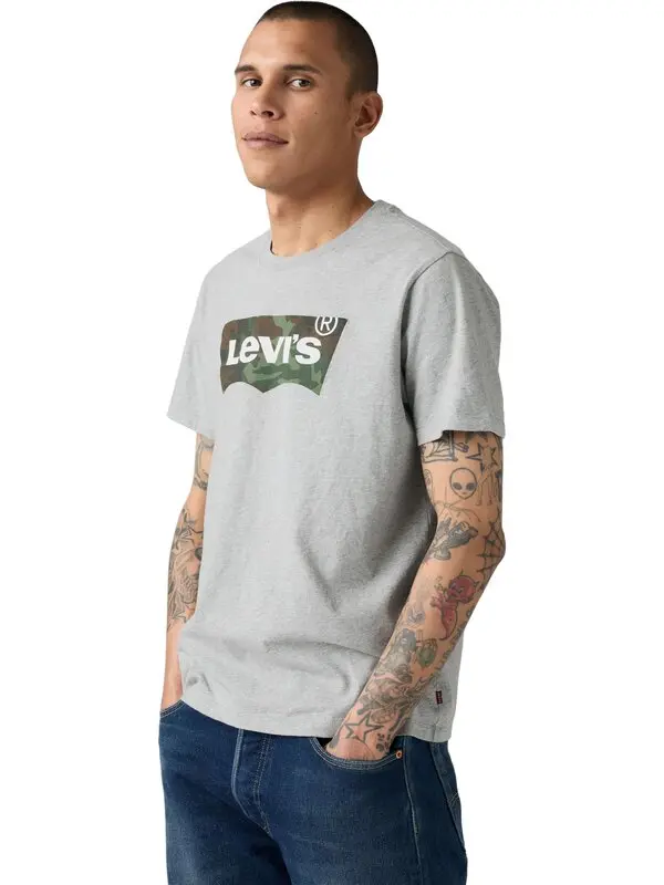 LEVI'S Standard Classic Graphic T-shirt - Midtone Heather Grey