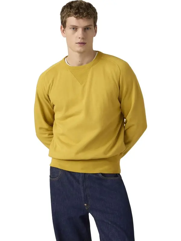 LEVI'S Bay Meadows Crew Sweatshirt - Green Sulphur