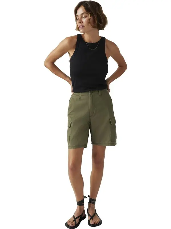 LEVI'S Baggy Cargo Shorts - Army Green