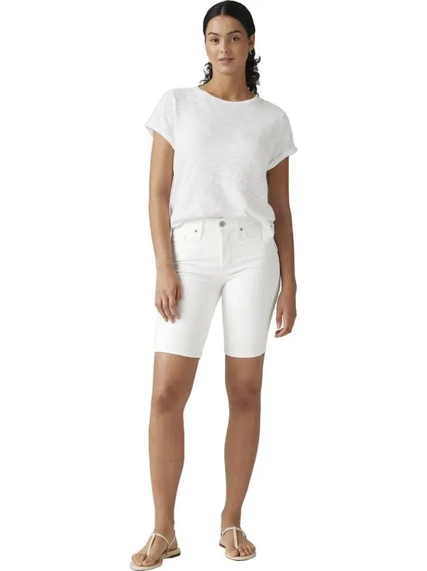 LEVI'S Shaping Bermuda Shorts - Chalk White