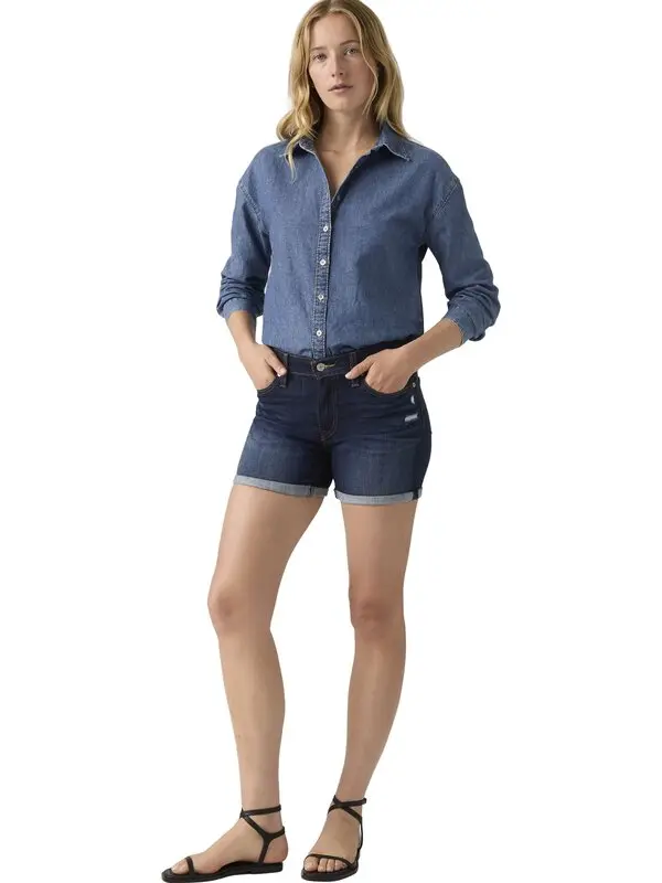 LEVI'S Mid-length Denim Shorts - Young And Old