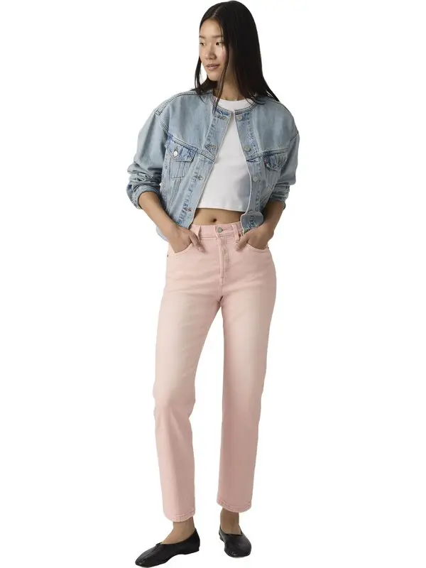 LEVI'S 501 Cropped Jeans - Chipped Sepia Rose