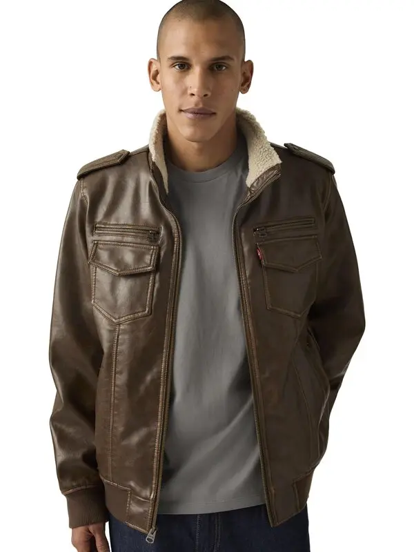 LEVI'S Military Bomber Jacket - Saddle