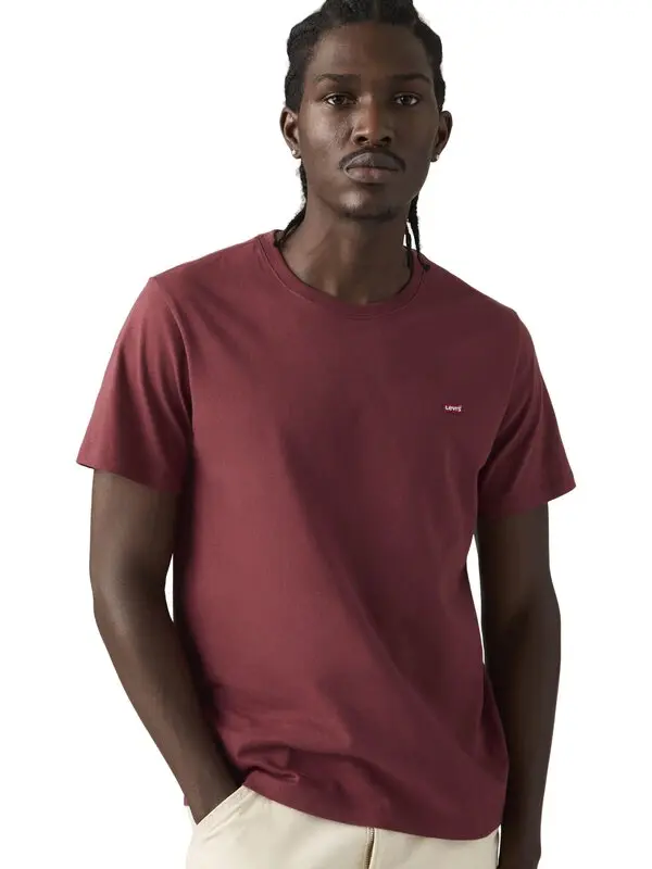 LEVI'S Original Housemark T-shirt - Oxblood Red