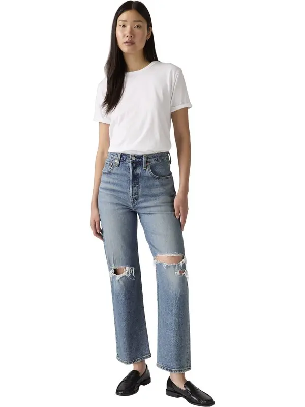 LEVI'S Ribcage Straight Ankle Jeans - Queen Mother