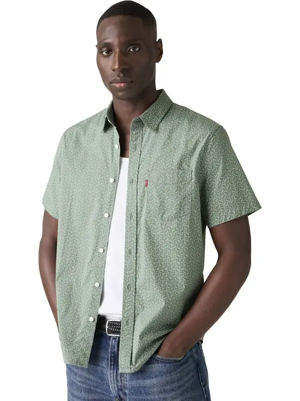LEVI'S Short-sleeve Classic Standard Fit Shirt - Rip Geo Laurel Wreath