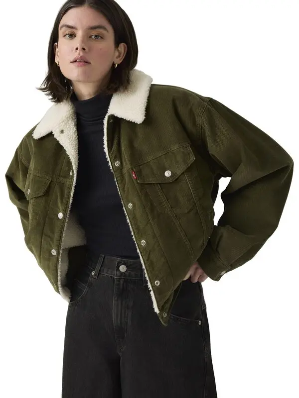 LEVI'S 90s Sherpa Trucker Jacket - Ivy Green