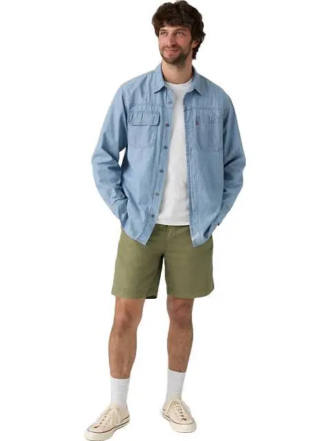 LEVI'S Xx Chino Authentic Relaxed Lightweight Twill 6" Shorts - Deep Lichen Green