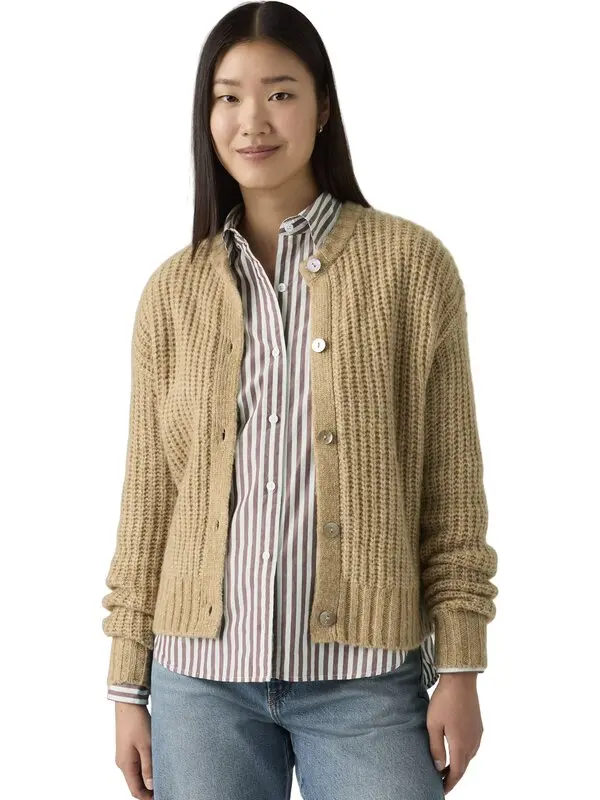 LEVI'S Luna Shell Button Cardigan - Heather Caramel