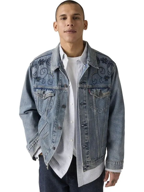 LEVI'S Relaxed Fit Trucker Jacket - Embroidered Rodeo