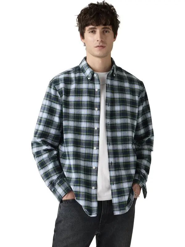 LEVI'S Authentic Button-down Shirt - Raffa Plaid Dark Green