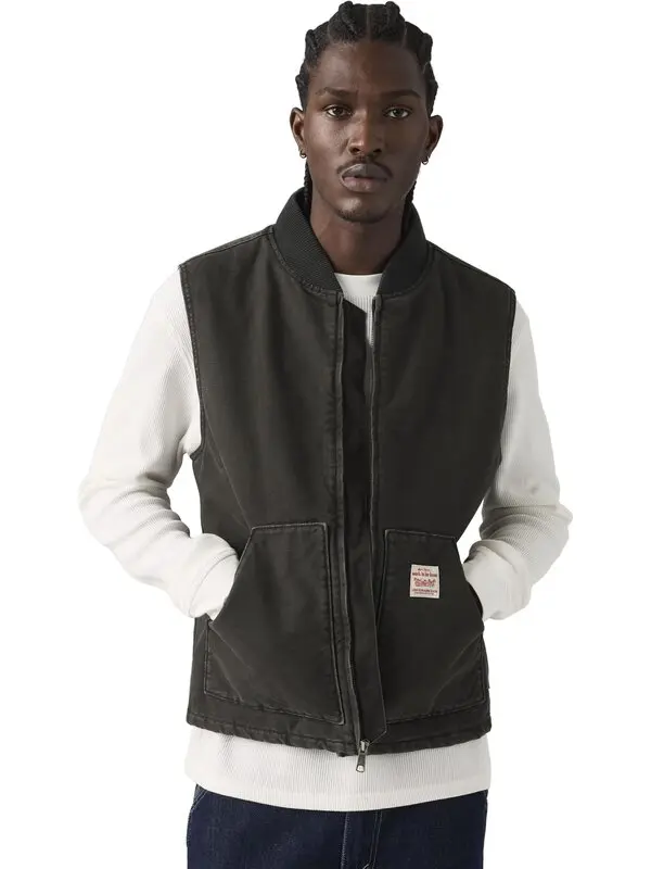 LEVI'S Sansome Canvas Vest - Meteorite