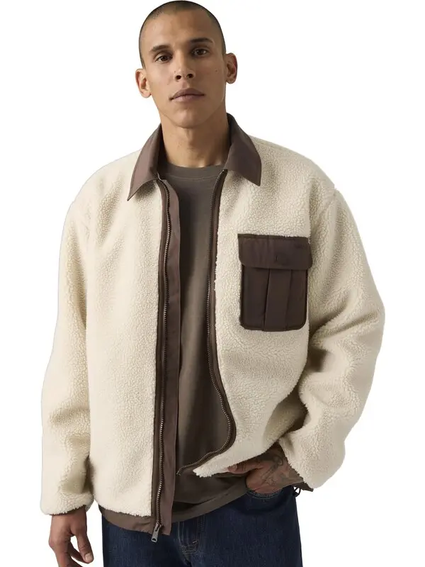 LEVI'S Joonie Sherpa Jacket - Oatmeal
