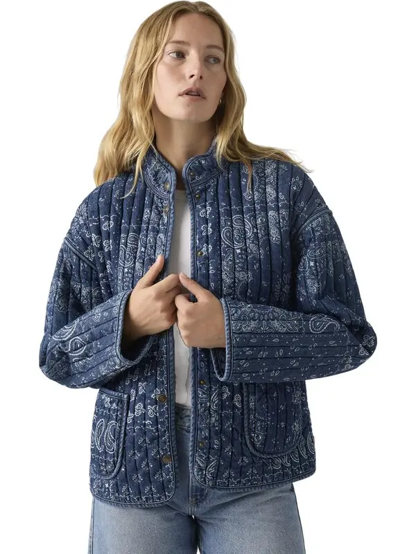 LEVI'S Lottie Liner Jacket - Indigo Bandana