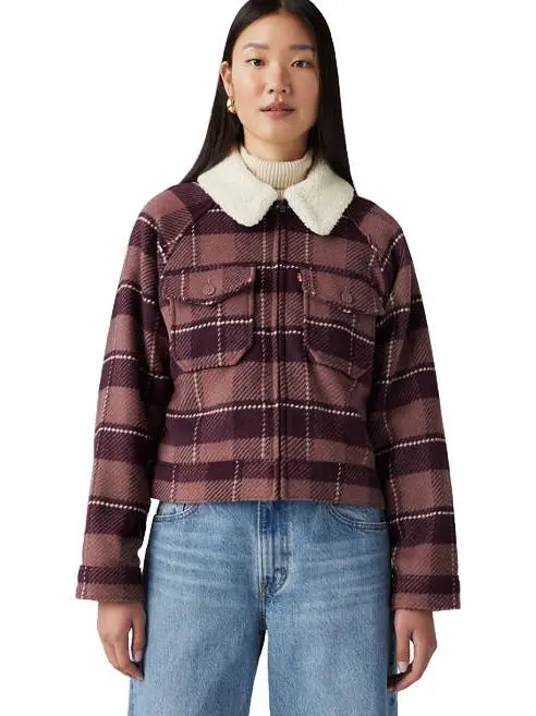 LEVI'S Shrunken '90s Flannel Jacket - Gough Plaid Rose Taupe