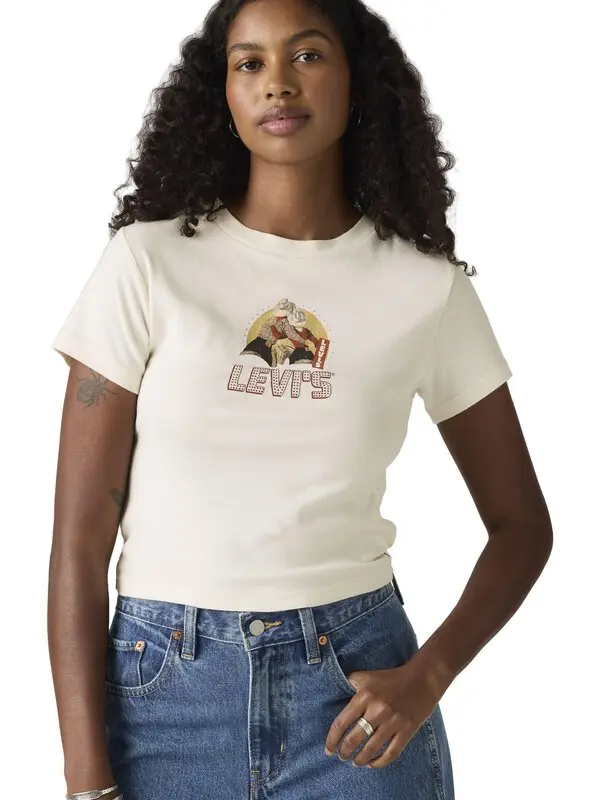 LEVI'S Graphic Essential Sporty Tee T-shirt - Egret