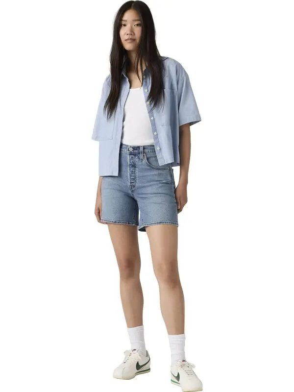 LEVI'S 501 Original Fit Mid-thigh Denim Shorts - Pen Ring