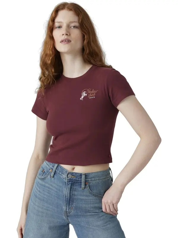 LEVI'S Graphic Essential Sporty Tee - Chocolate Truffle