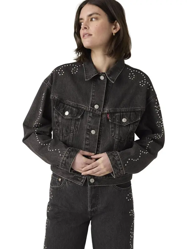 LEVI'S Shrunken '90s Trucker Jacket - Bejeweled