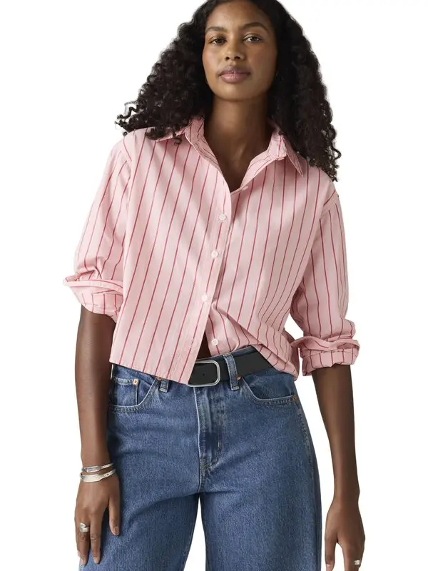 LEVI'S Cropped Harlie Shirt - Peachskin