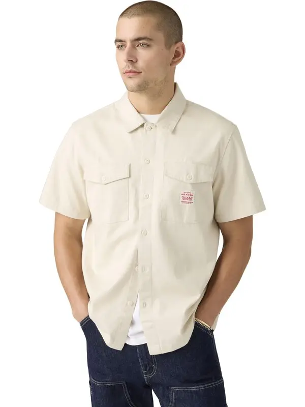 LEVI'S Short-sleeve Worker Shirt - Silver Birch